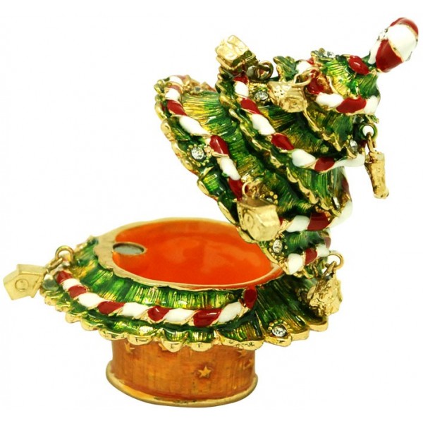 Jeweled Trinket Box | Xmas Tree | jewelled trinket Christmas