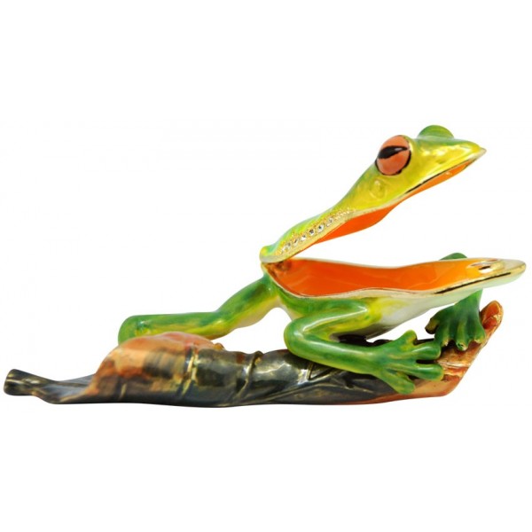 Jeweled Trinket Box | Australian Frog| jewelled trinket collectible