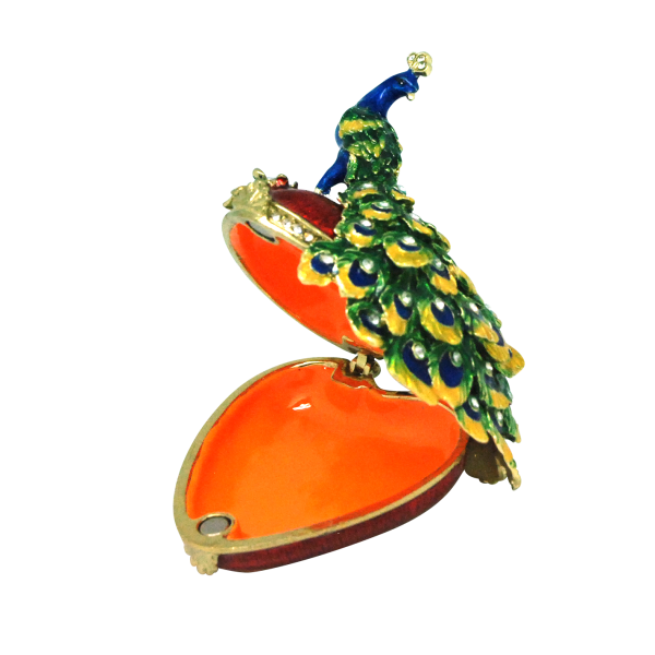 Jeweled Trinket Box | Gift Box with Bow Peach | jewelled trinket ...