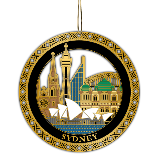 Australian Landmark Ornament - Sydney Cityscape